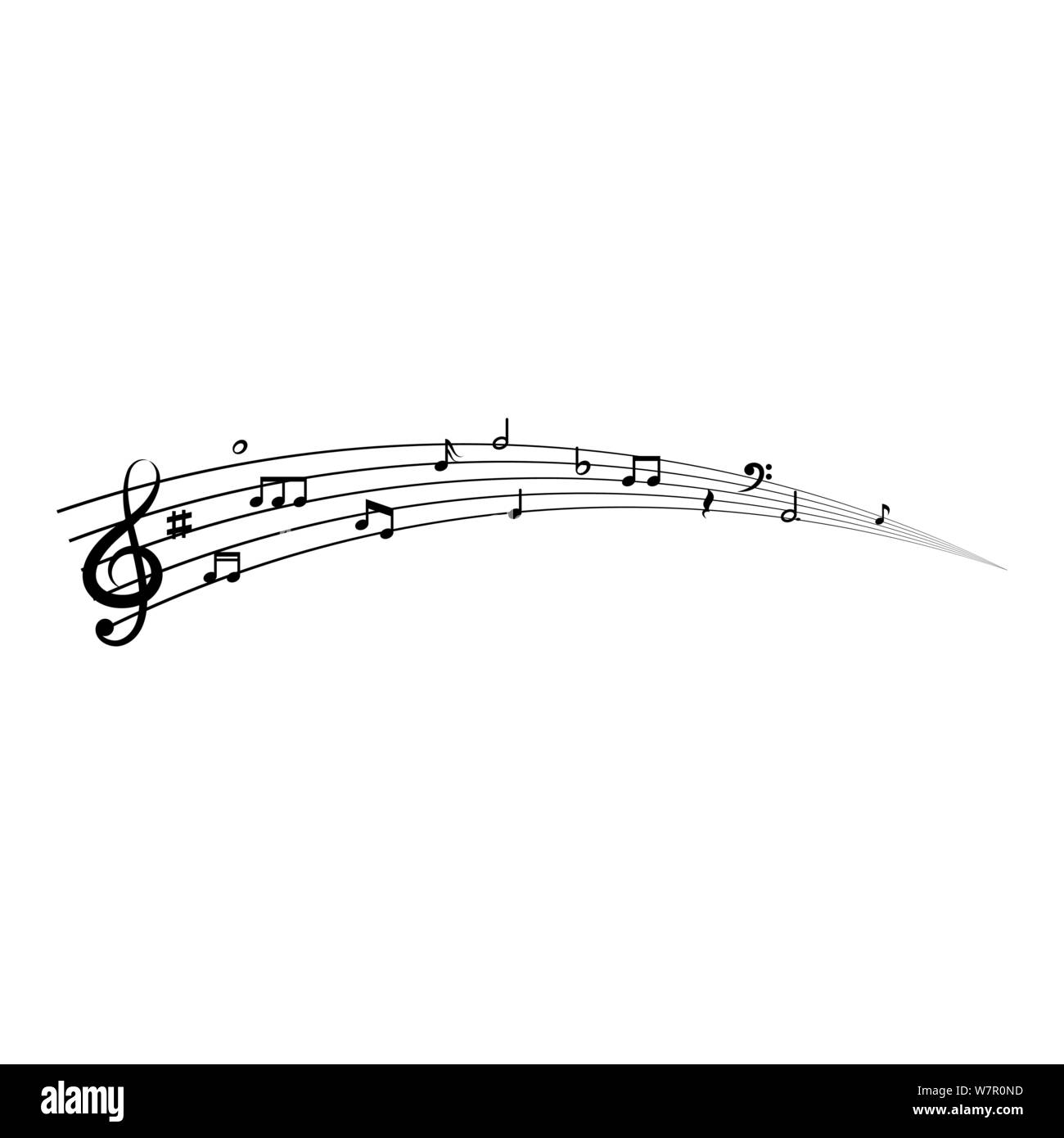 Music note Icon Vector illustration design Stock Vector Image & Art - Alamy