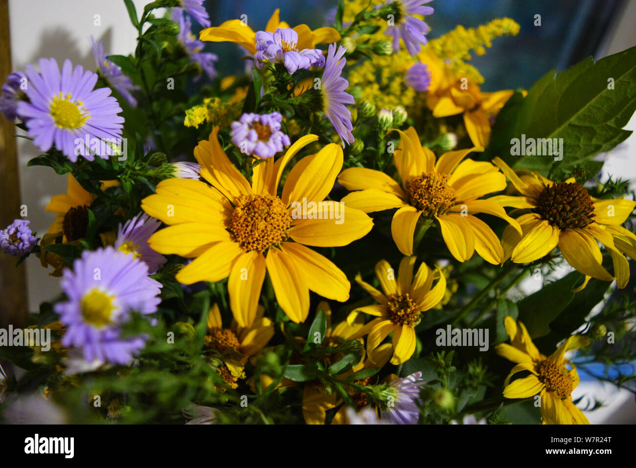 Flower bouquet of beautiful wild Ukrainian wildflowers made with a soul ...