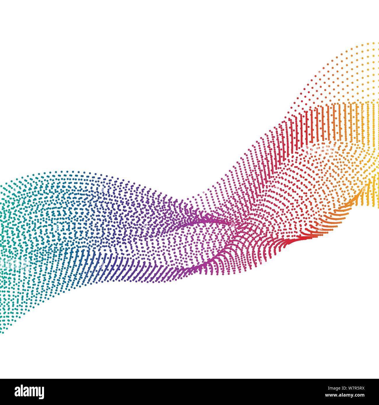 Abstract smooth color wave vector. Curve flow blue motion illustration ...