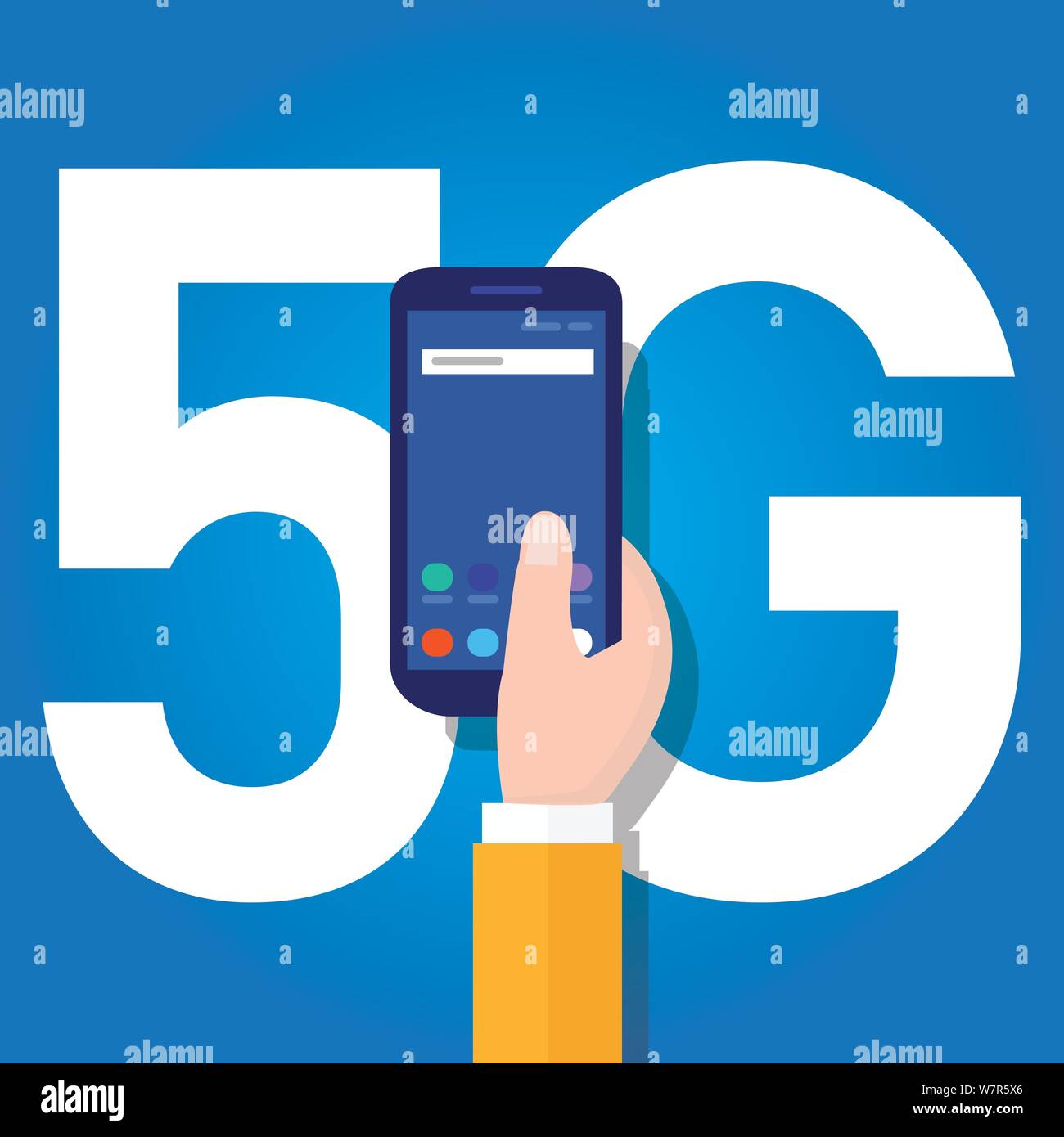5g phone technology connect worldwide. Smart and 5th generation network ...