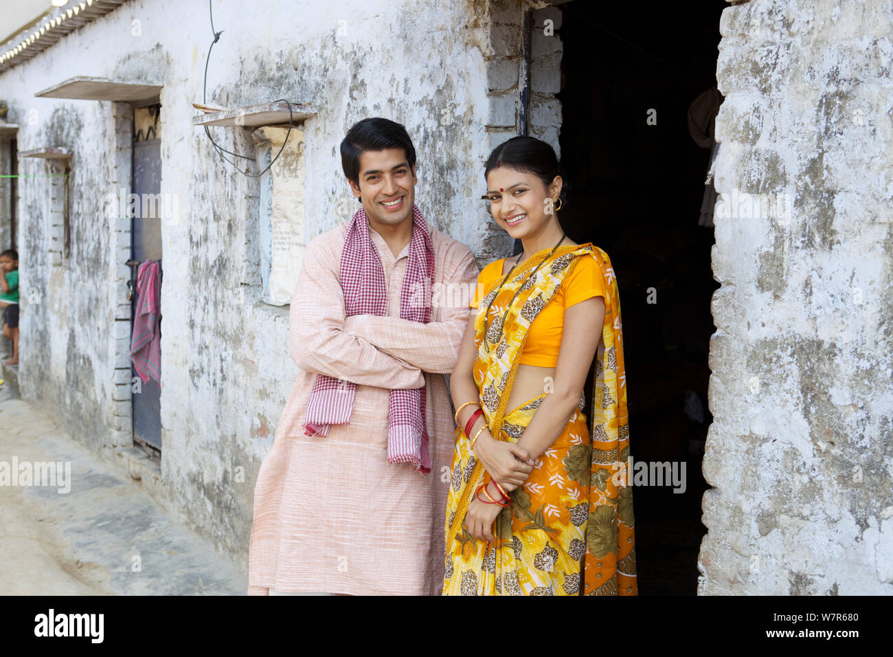 Indian rural standing home hi-res stock photography and images - Alamy