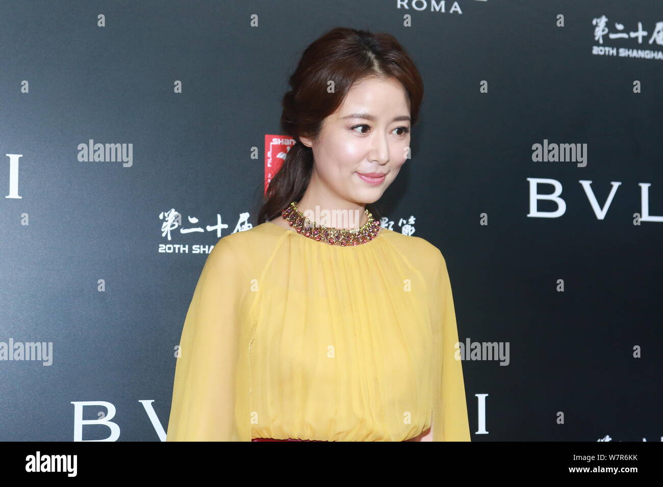 Taiwanese actress Ruby Lin arrives on the red carpet of Bulgari during ...