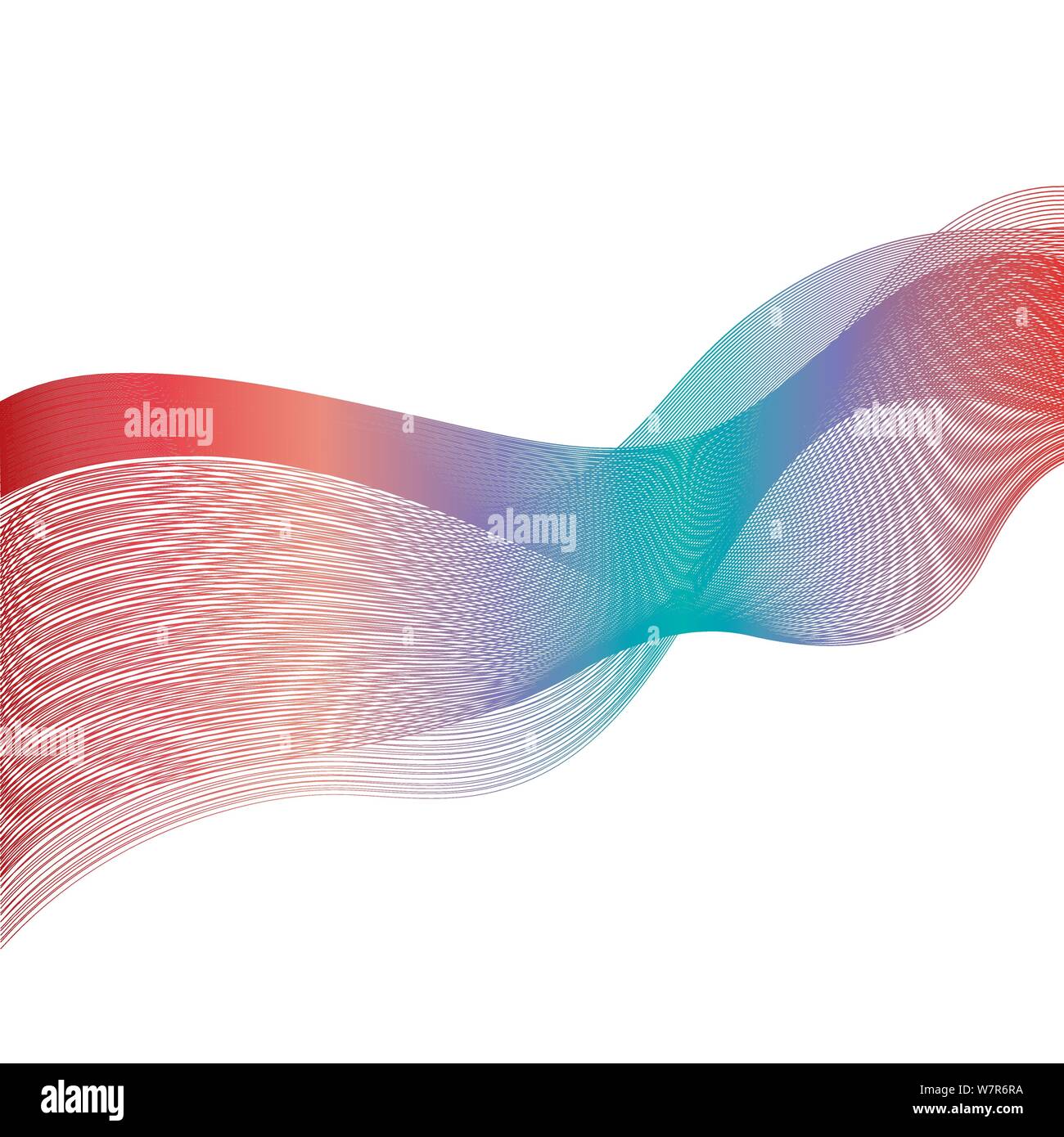 Abstract smooth color wave vector. Curve flow blue motion illustration ...