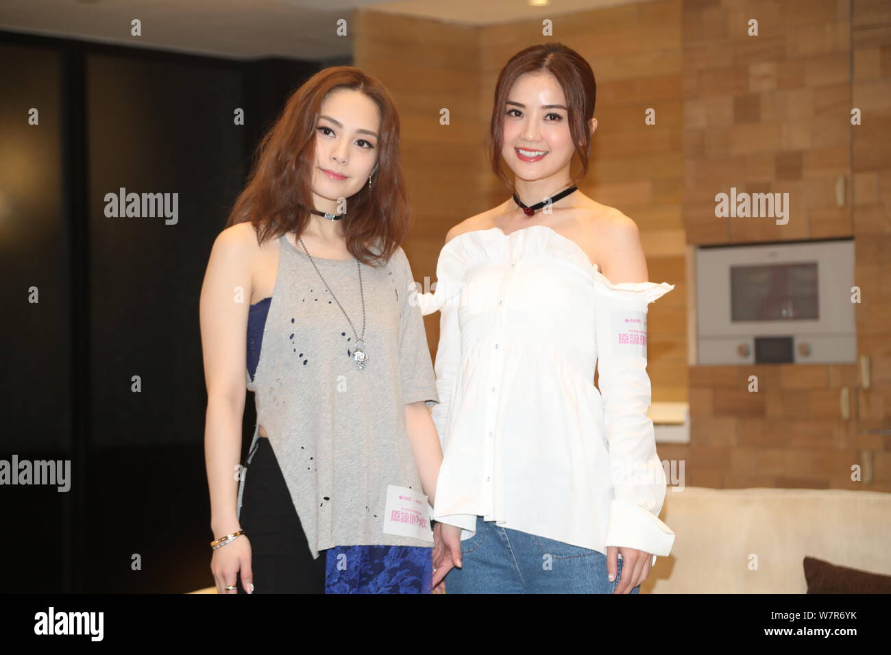 Hong Kong singers and actresses Gillian Chung, left, and Charlene Choi ...