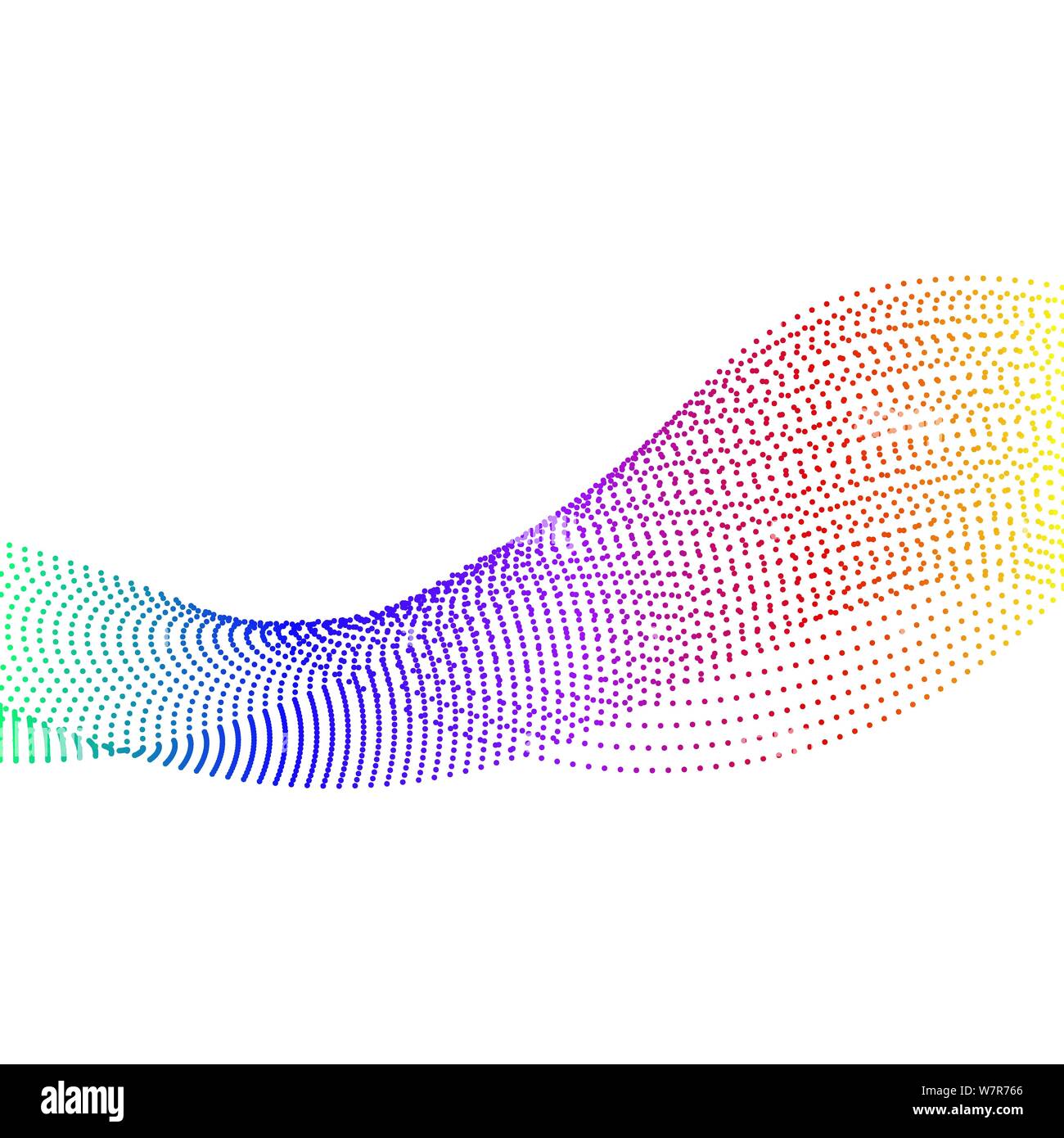 Abstract smooth color wave vector. Curve flow blue motion illustration ...