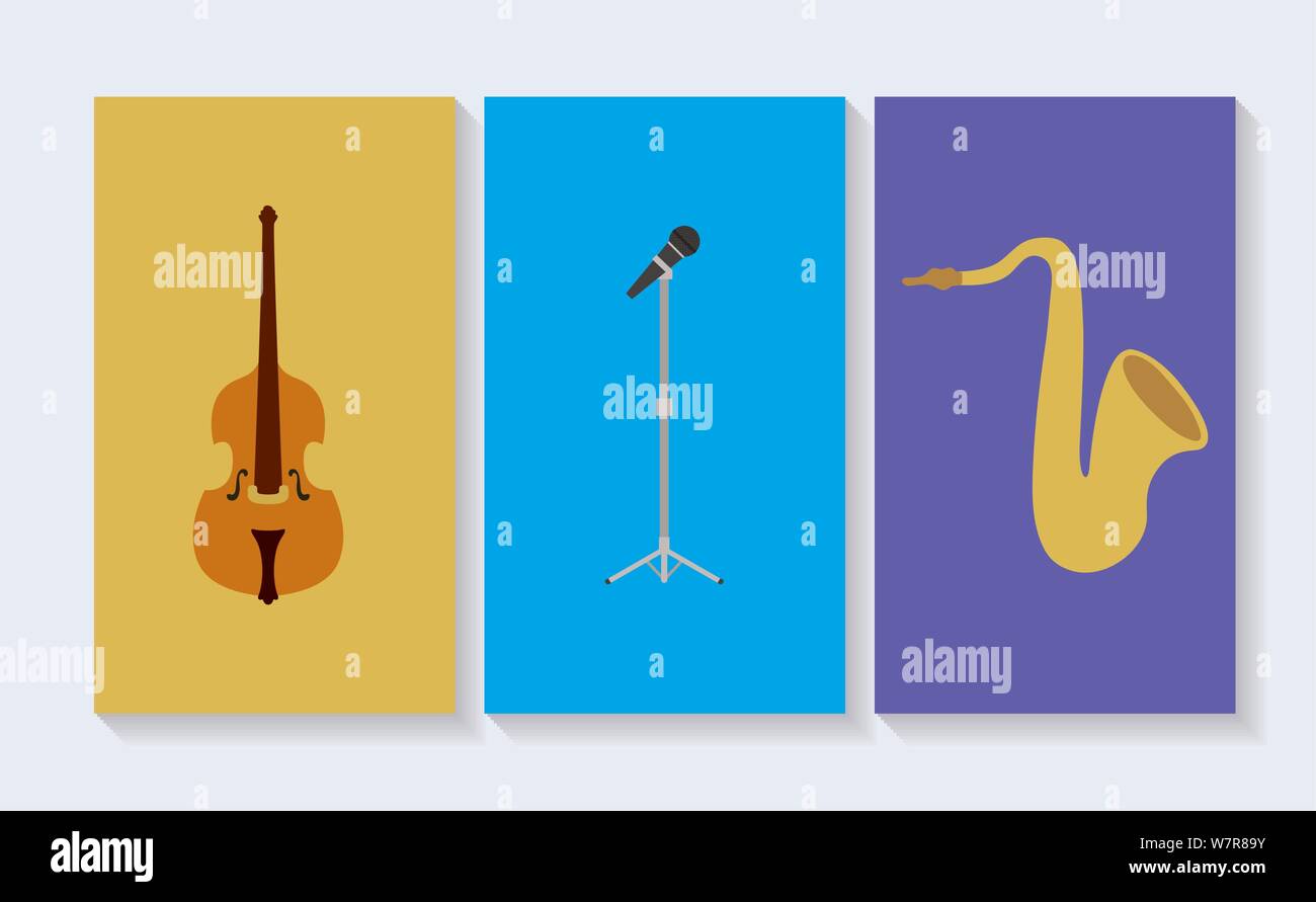 set of musical instruments icons Stock Vector Image & Art - Alamy