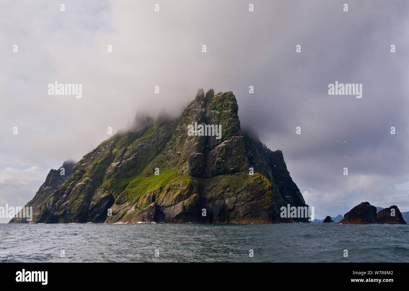 The impressive fortress island of Boreray in the World Heritage Site of ...