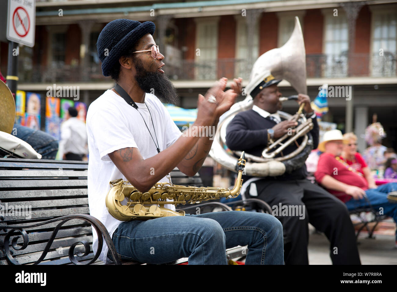 Trumpet player new orleans hi-res stock photography and images - Alamy