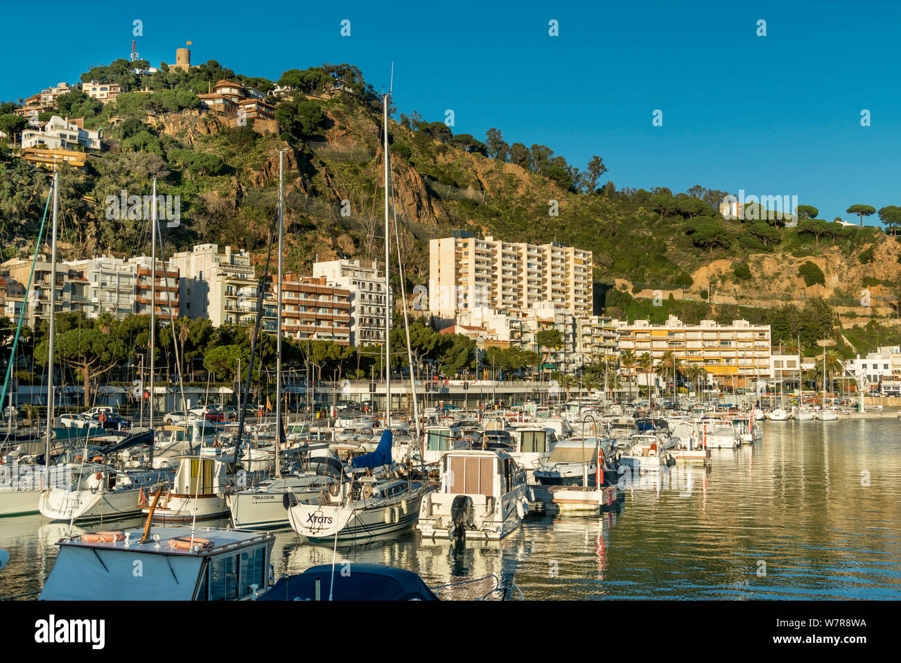MARINA PORT OF BLANES COSTA BRAVA GERONA CATALONIA SPAIN Stock Photo ...