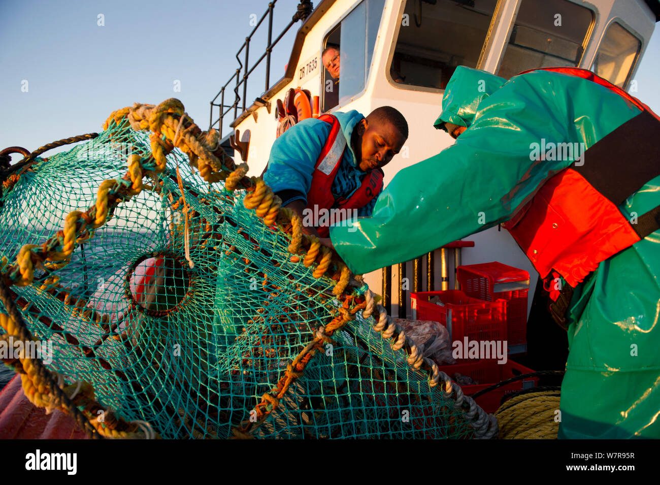 Lobster traps men hi-res stock photography and images - Alamy