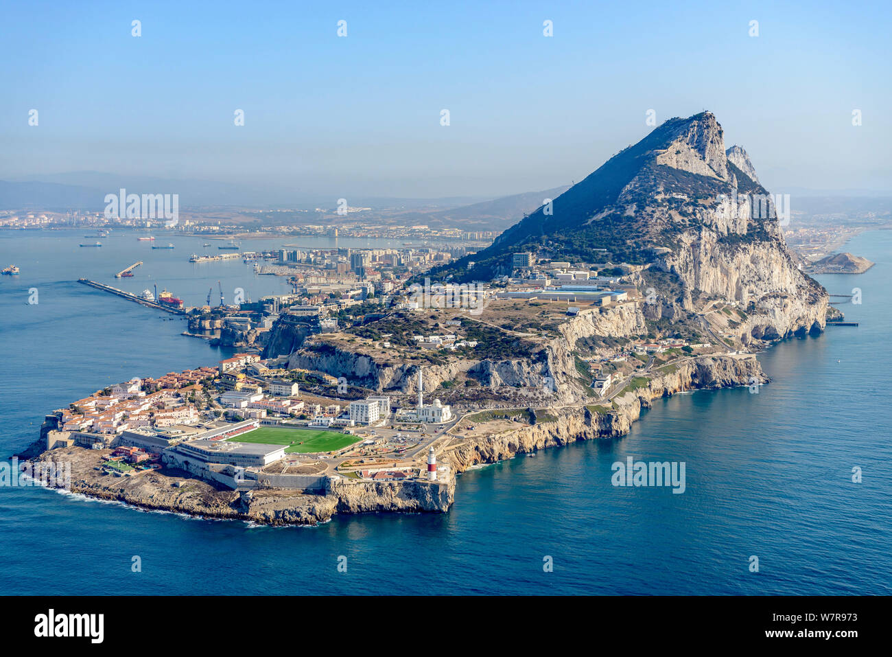 Aerial view of gibraltar hi-res stock photography and images - Alamy