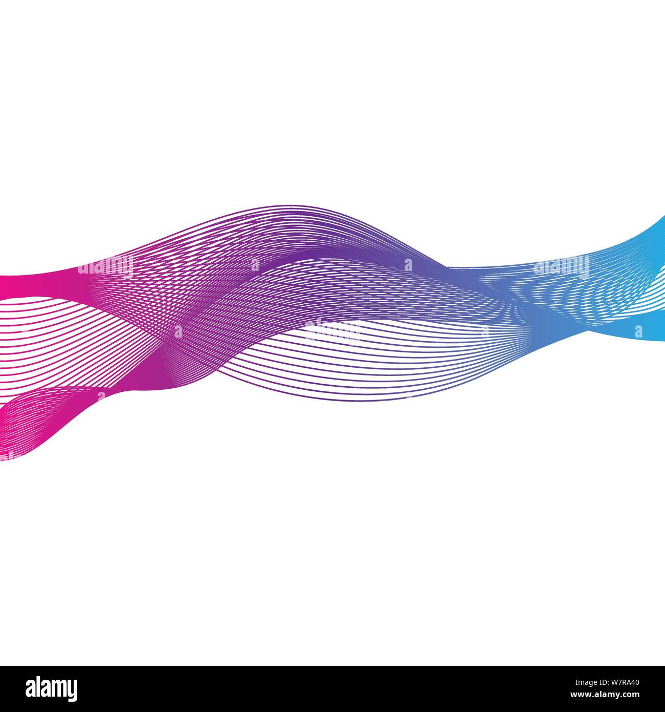 Abstract smooth color wave vector. Curve flow blue motion illustration ...