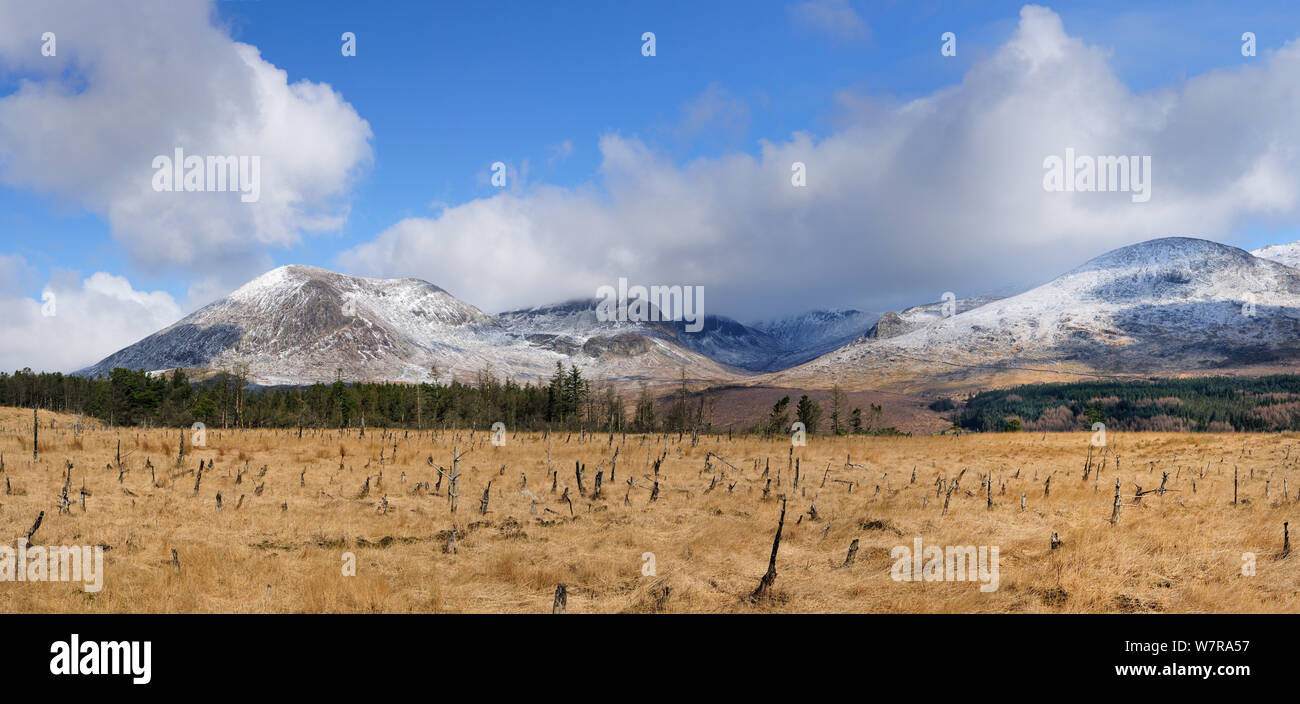 High mournes from Blue Lough Track Mourne Mountains County Down ...