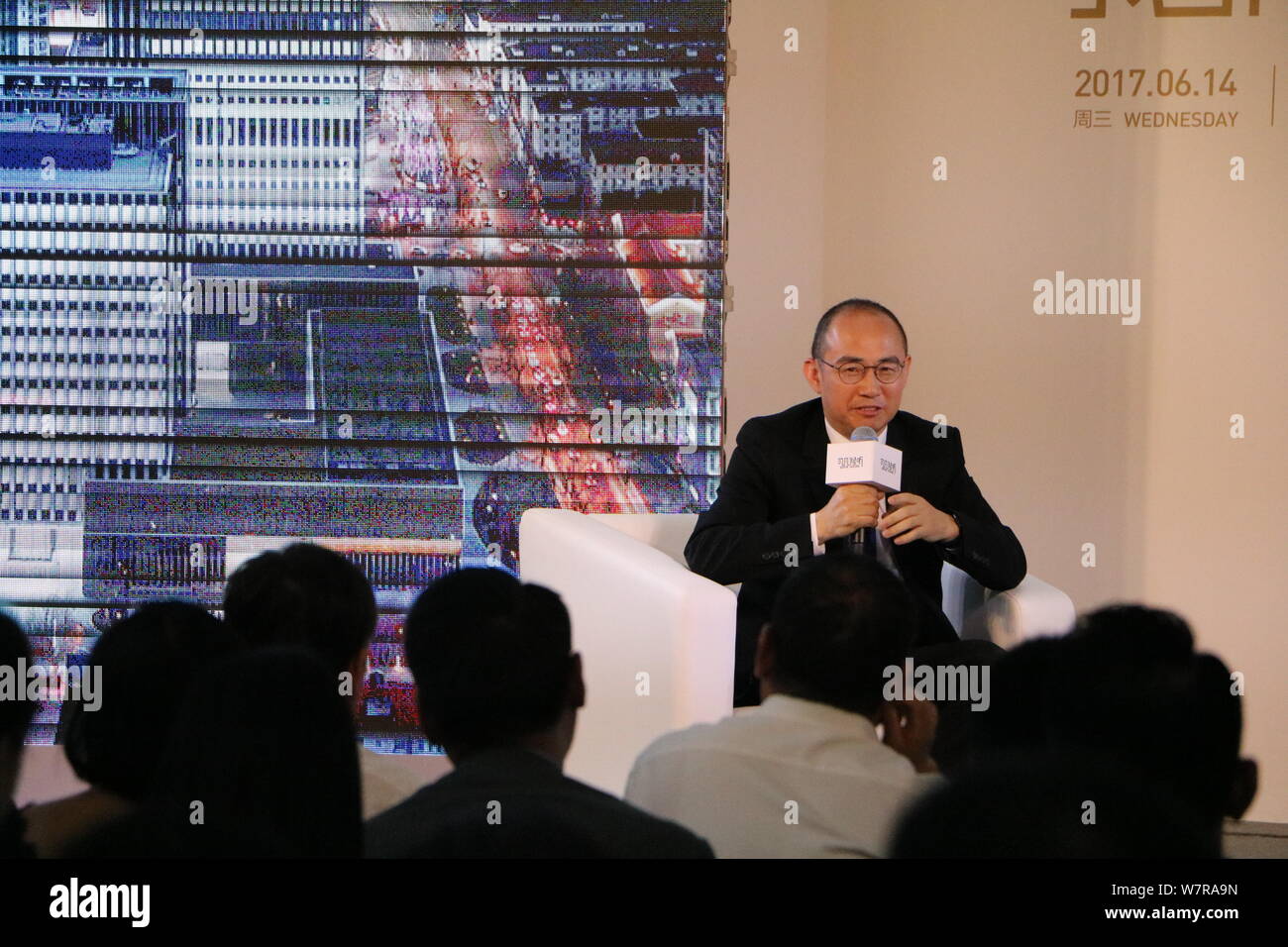 Pan Shiyi, co-founder, Chairman and co-CEO of SOHO China, attends the ...