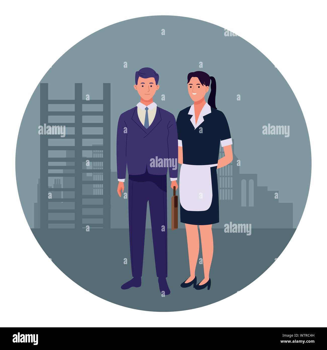 Workers characters cartoons hi-res stock photography and images - Alamy