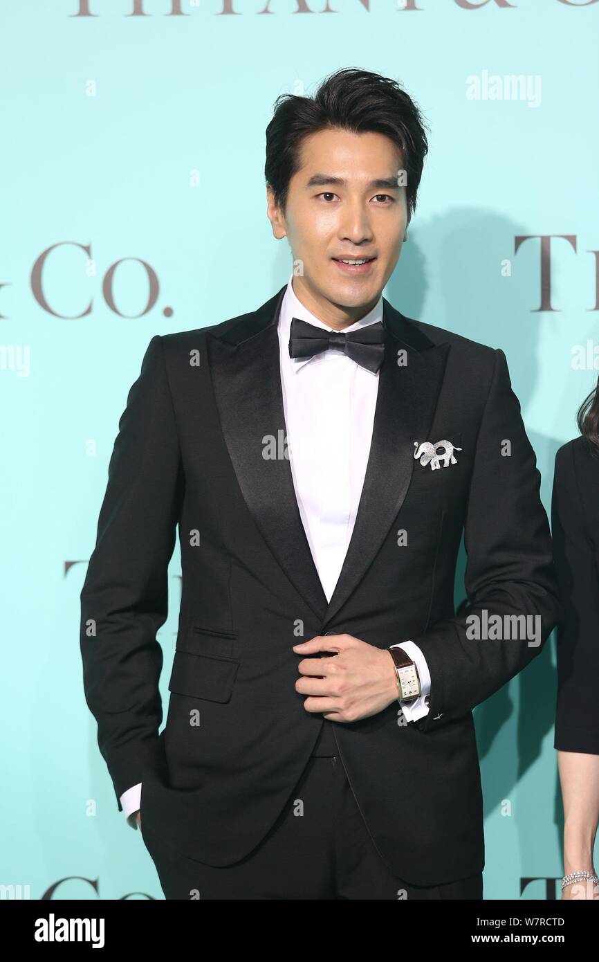 Taiwanese-Canadian actor Mark Chao arrives at a fashion event for ...