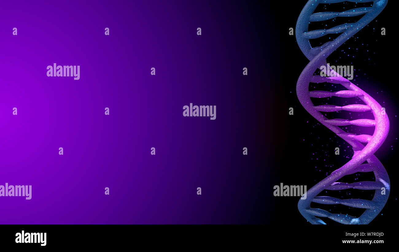 DNA code. Abstract 3d polygonal wireframe DNA molecule helix spiral ...