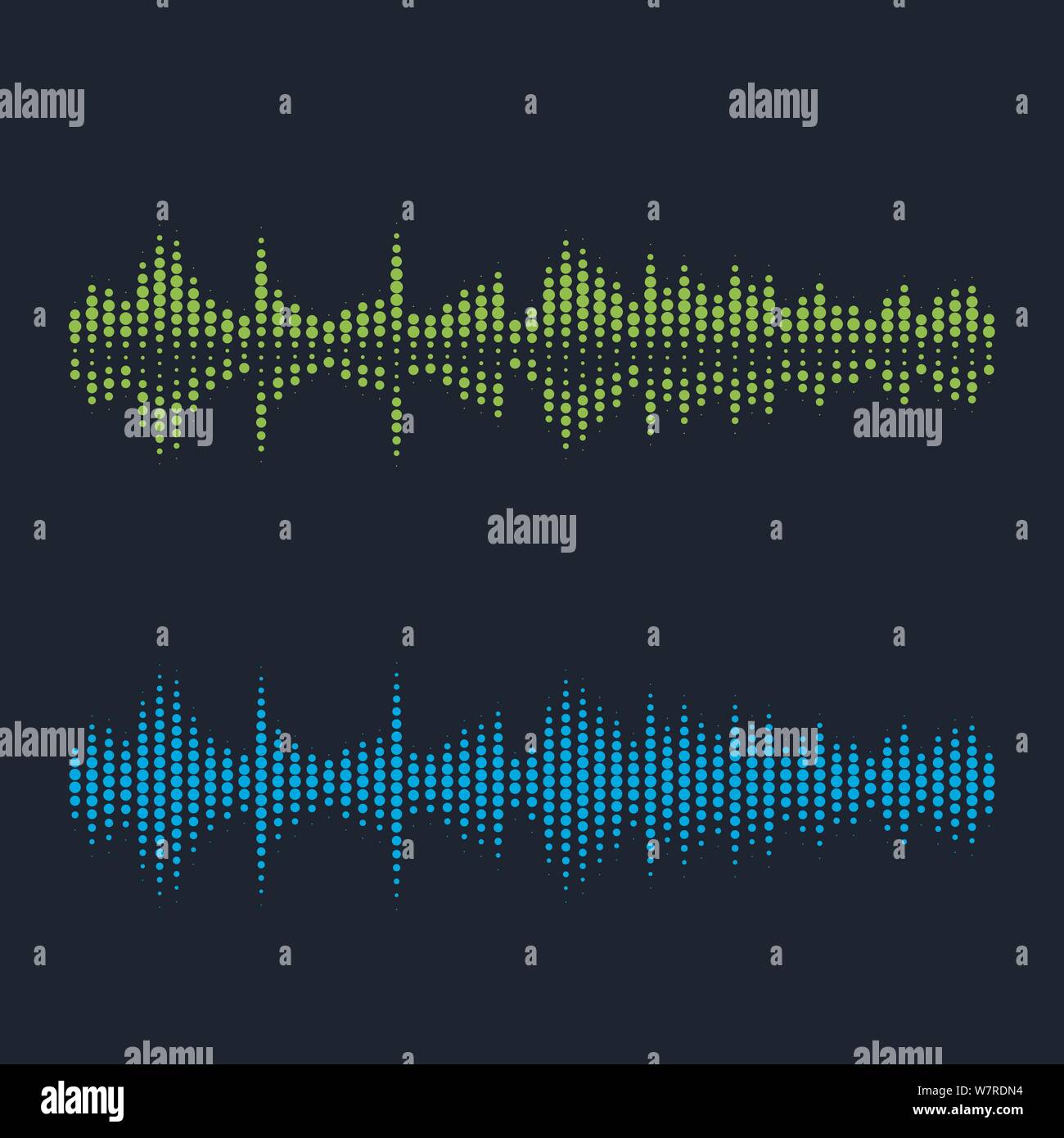 Sound waves vector illustration design template Stock Vector Image ...