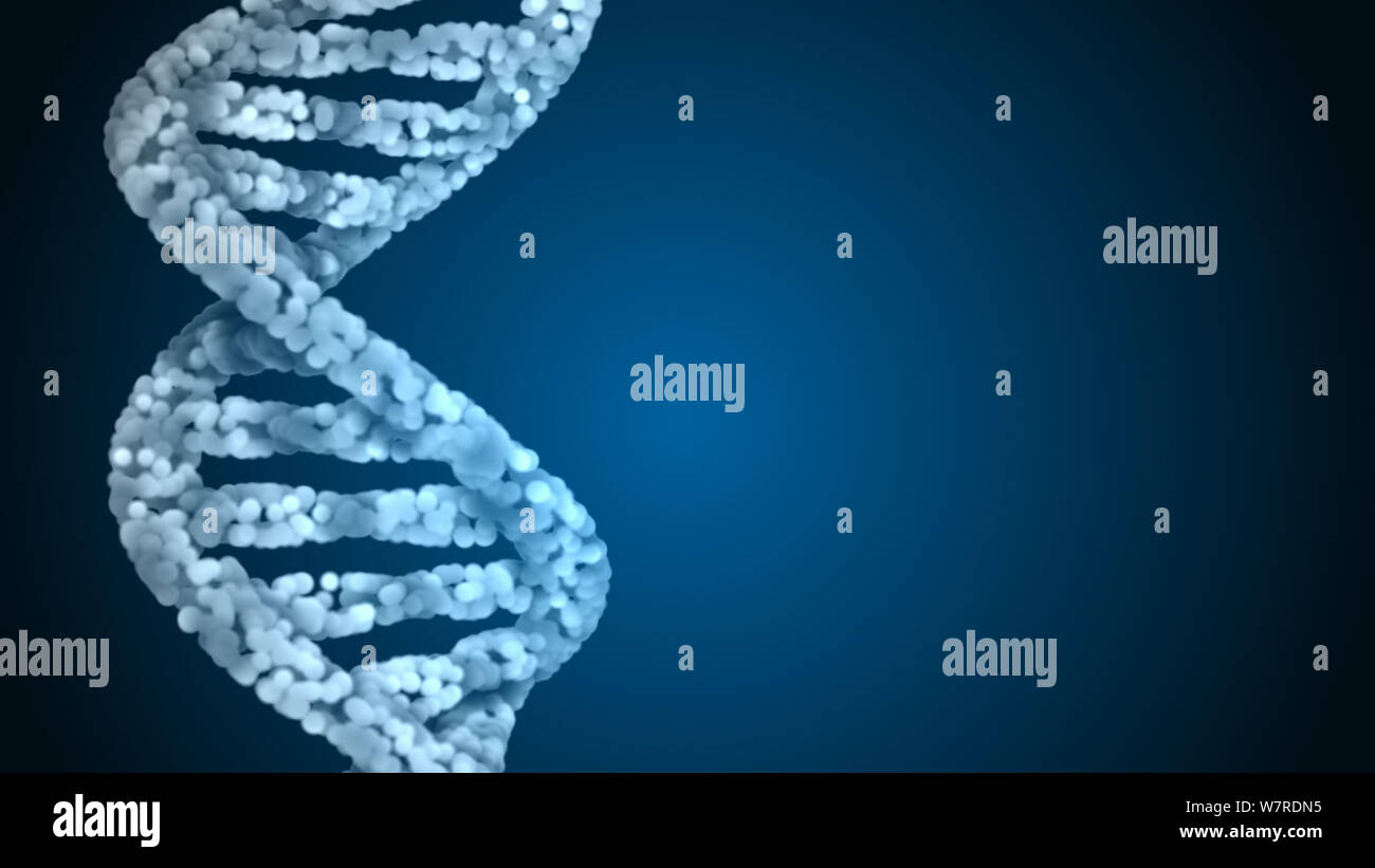 DNA code. Abstract 3d polygonal wireframe DNA molecule helix spiral ...