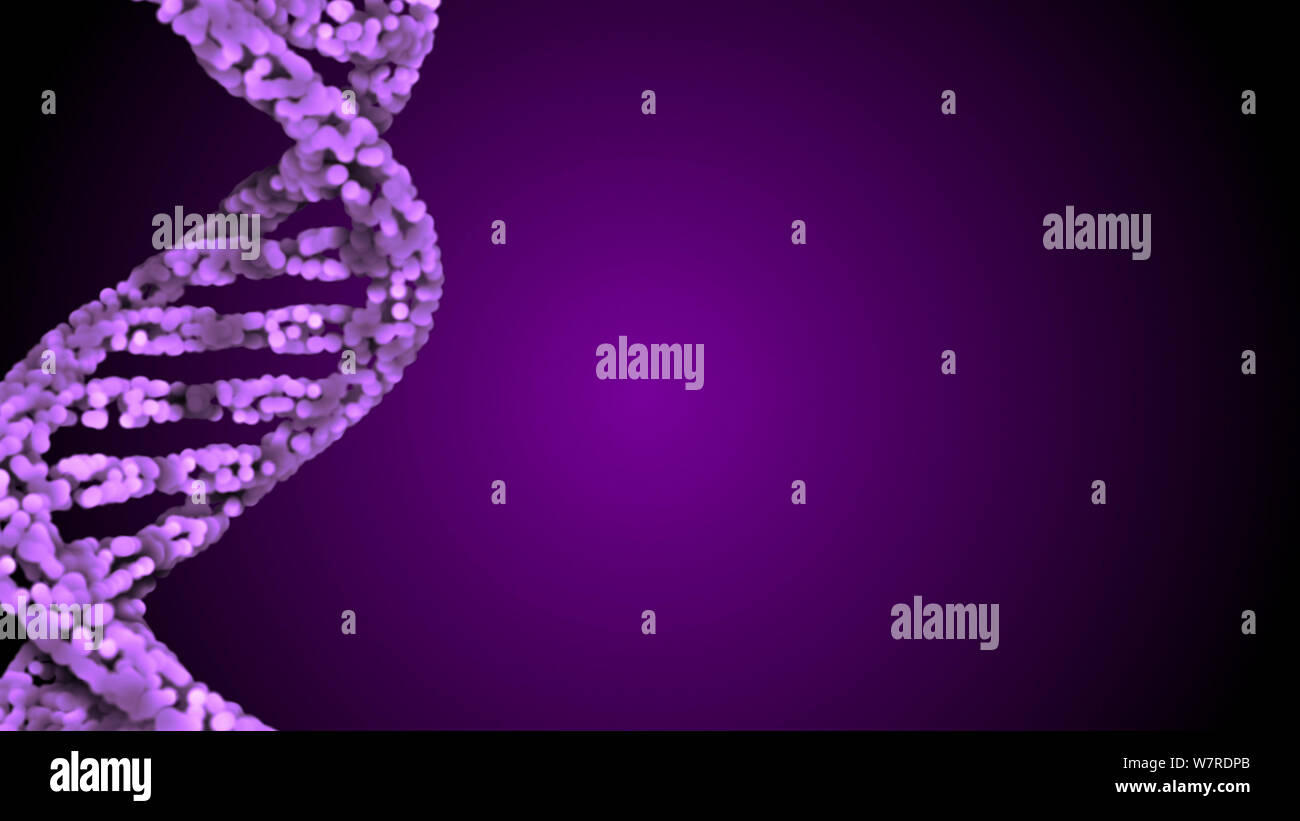 DNA code. Abstract 3d polygonal wireframe DNA molecule helix spiral ...