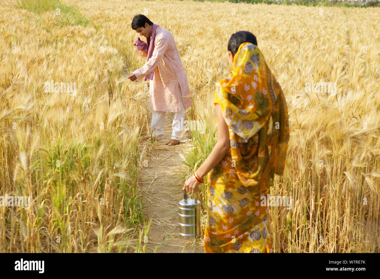 Farmer lunch field hi-res stock photography and images - Alamy