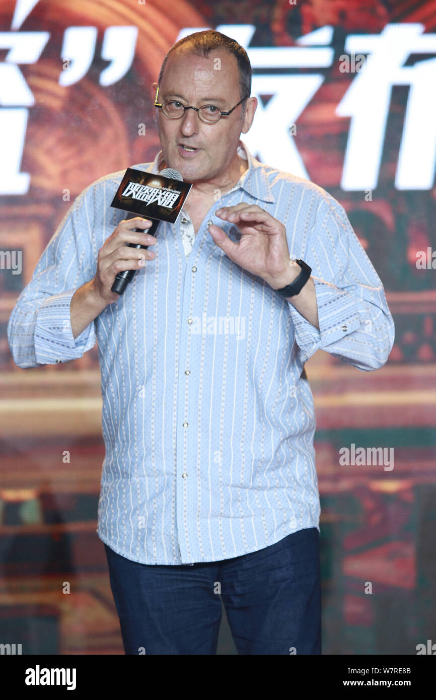 French actor Jean Reno attends a press conference for his movie "The ...