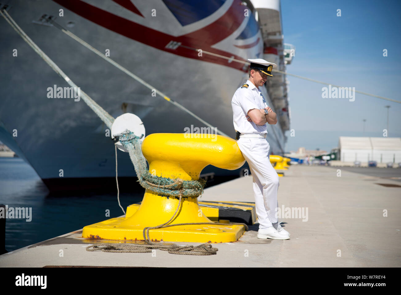 Captain of cruise ship mv Ventura - Captain Marcin Banach Stock Photo ...