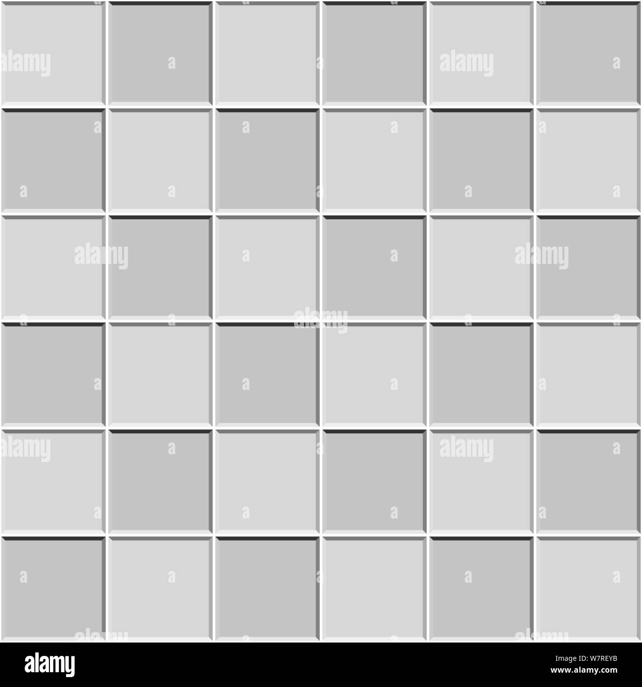 Abstract seamless pattern, geometric white gray ceramic tiles floor ...