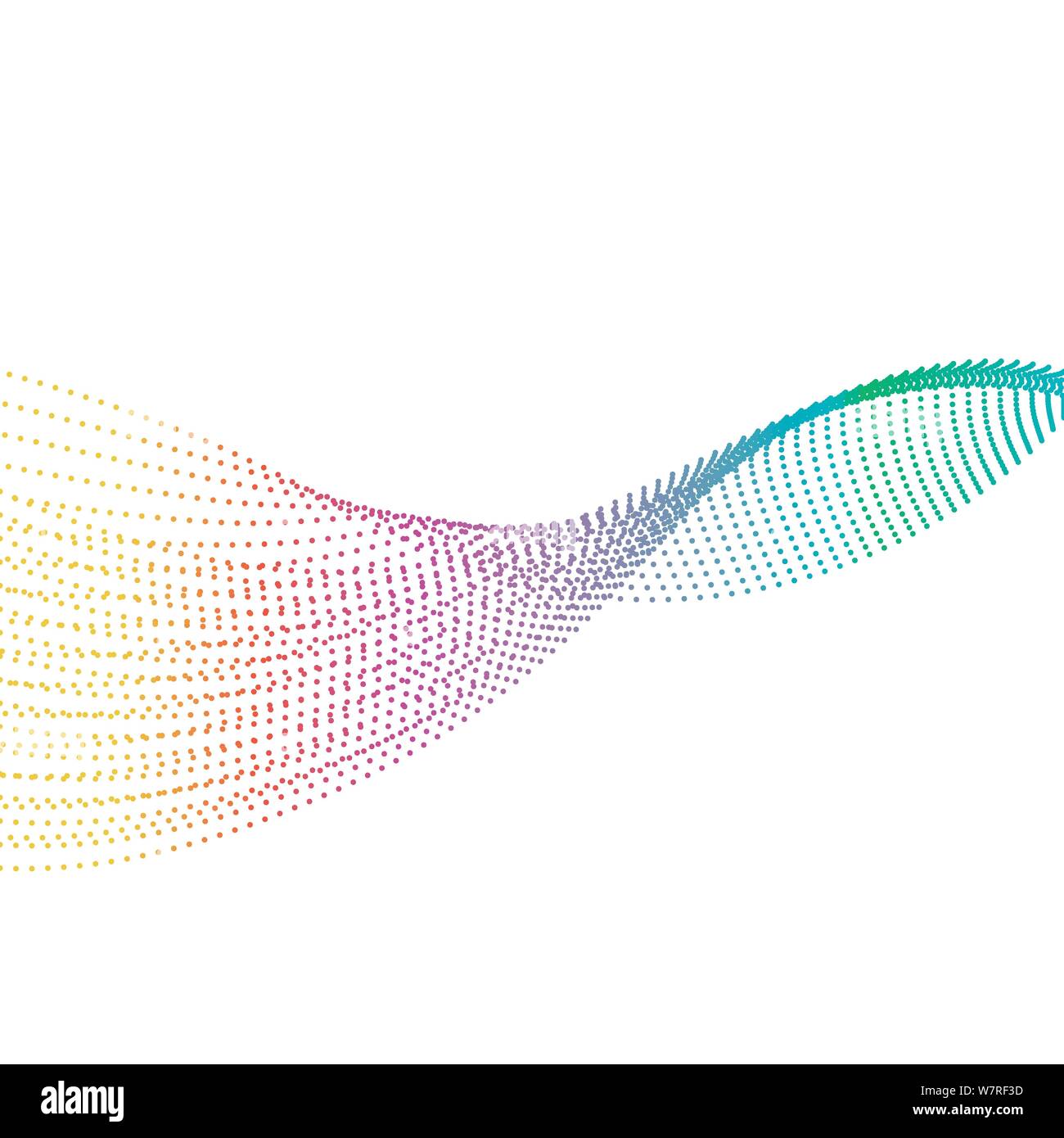 Abstract smooth color wave vector. Curve flow blue motion illustration ...