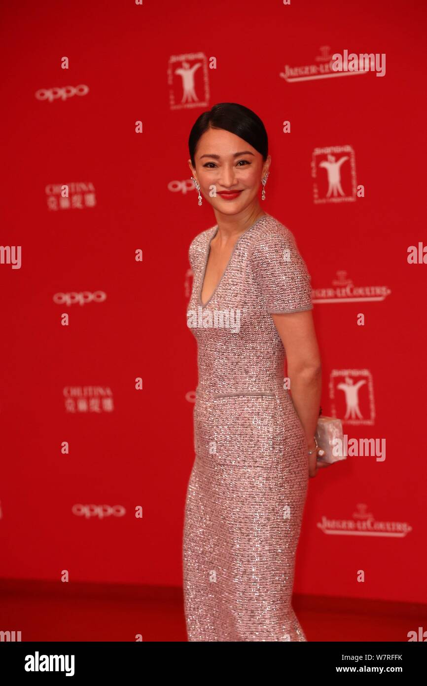 Chinese actress Zhou Xun arrives on the red carpet for the opening ...