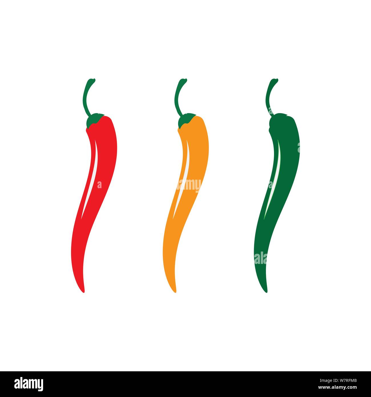 Red hot natural chili icon Template vector Illustration Stock Vector ...