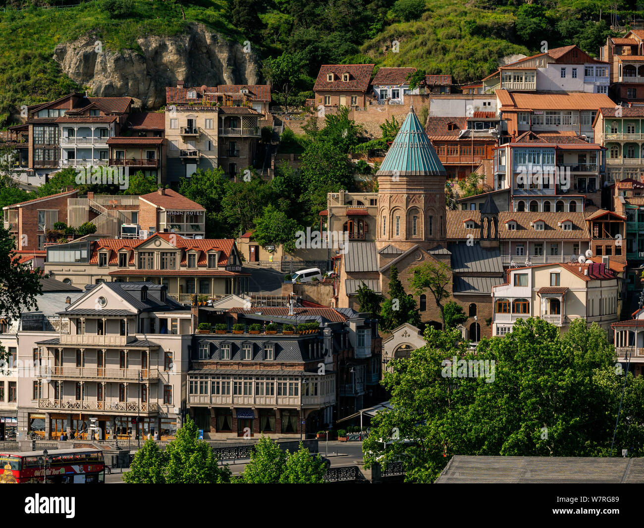 Historic city with Sioni Cathedral, Tbilisi, Georgia, Europe Stock ...