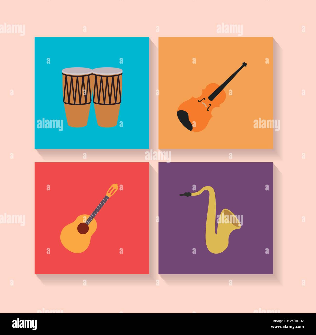 Icons music styles Stock Vector Images - Alamy