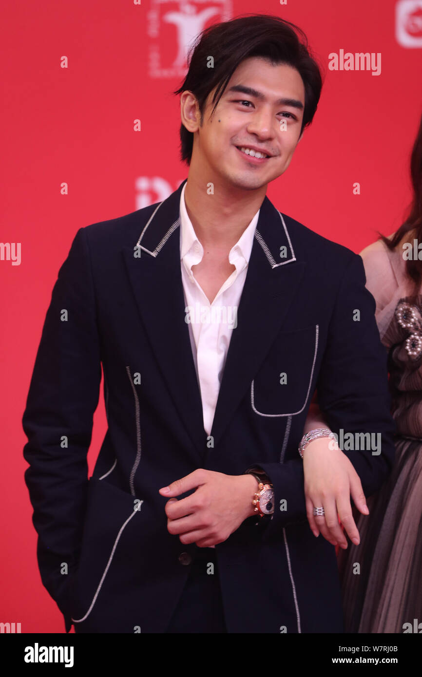 Taiwanese actor Chen Bolin arrives on the red carpet for the opening ...