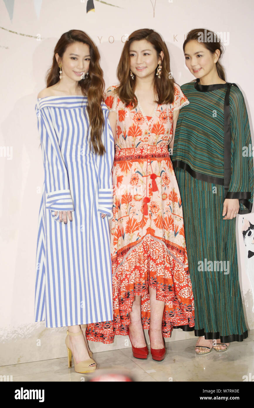 **TAIWAN OUT**(From left) Hebe, Selina, and Ella of Taiwanese girls ...
