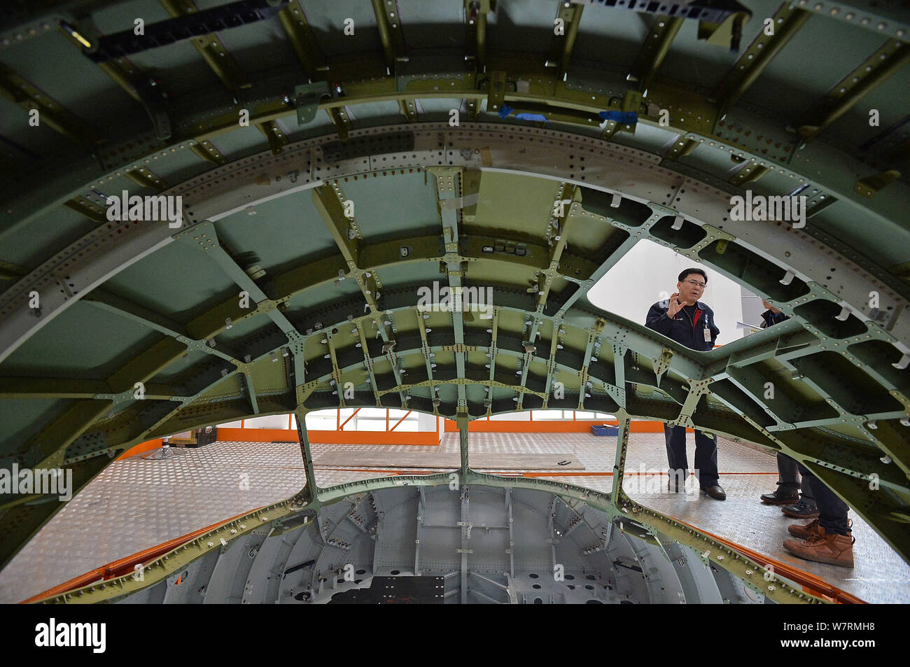 --FILE--Interior view of the nose part of China's first domestically ...