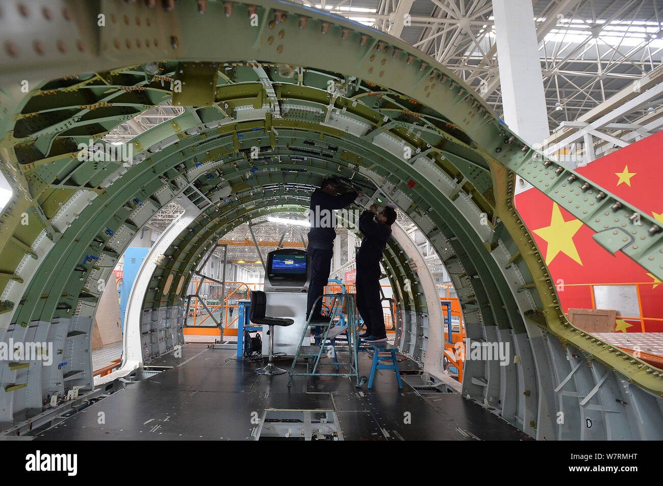 --FILE--Interior view of the nose part of China's first domestically ...