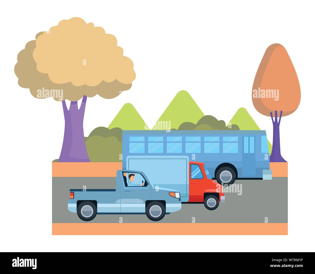Transport and vehicles riding cartoon Stock Vector Image & Art - Alamy