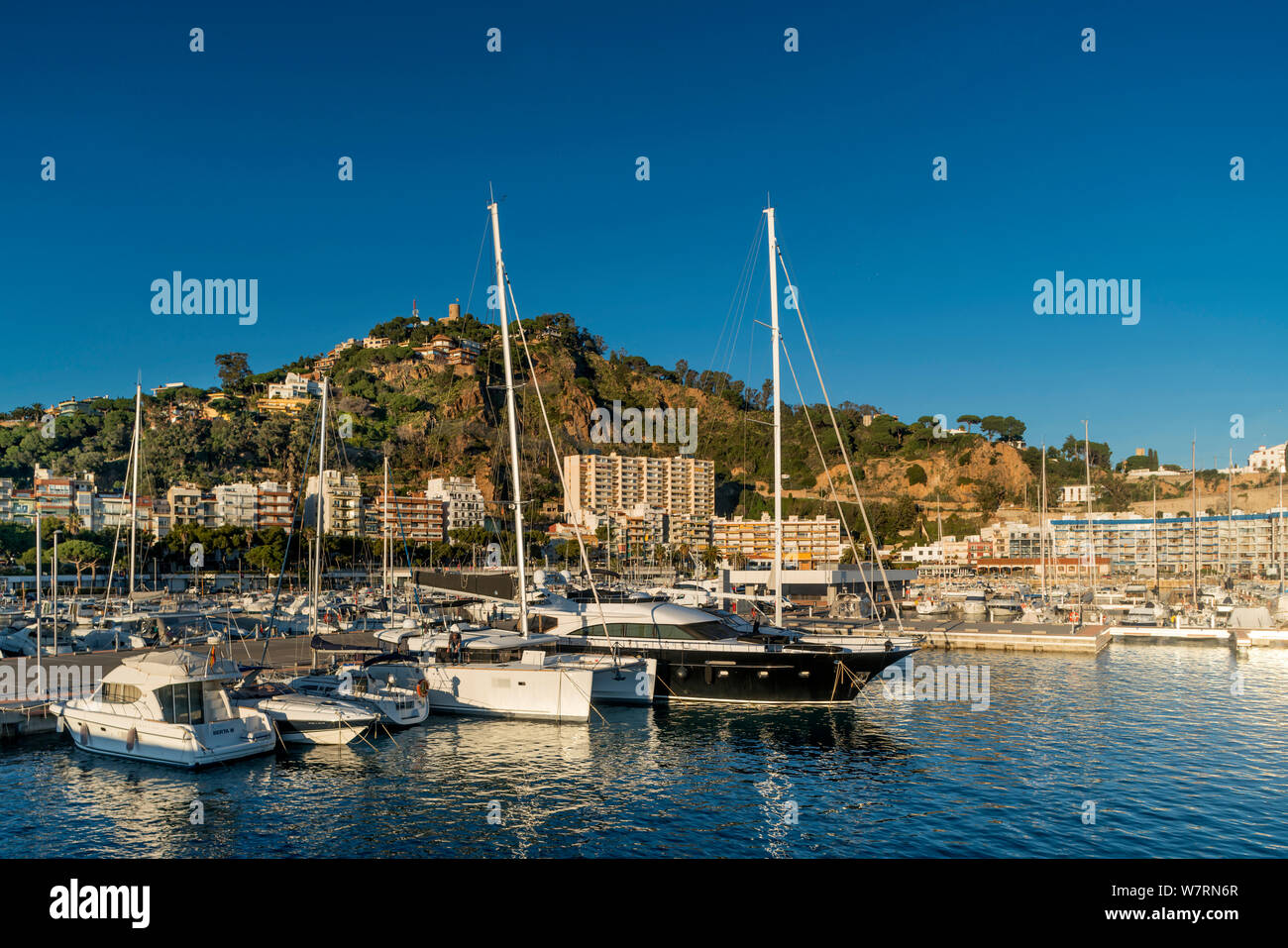 MARINA PORT OF BLANES COSTA BRAVA GERONA CATALONIA SPAIN Stock Photo ...