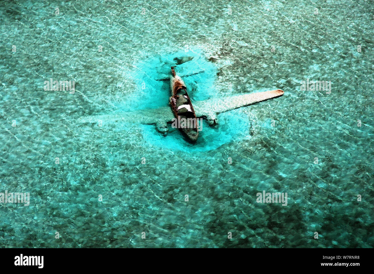 DC-3 Aircraft wreck. Drug running aircraft that crashed in shallow ...