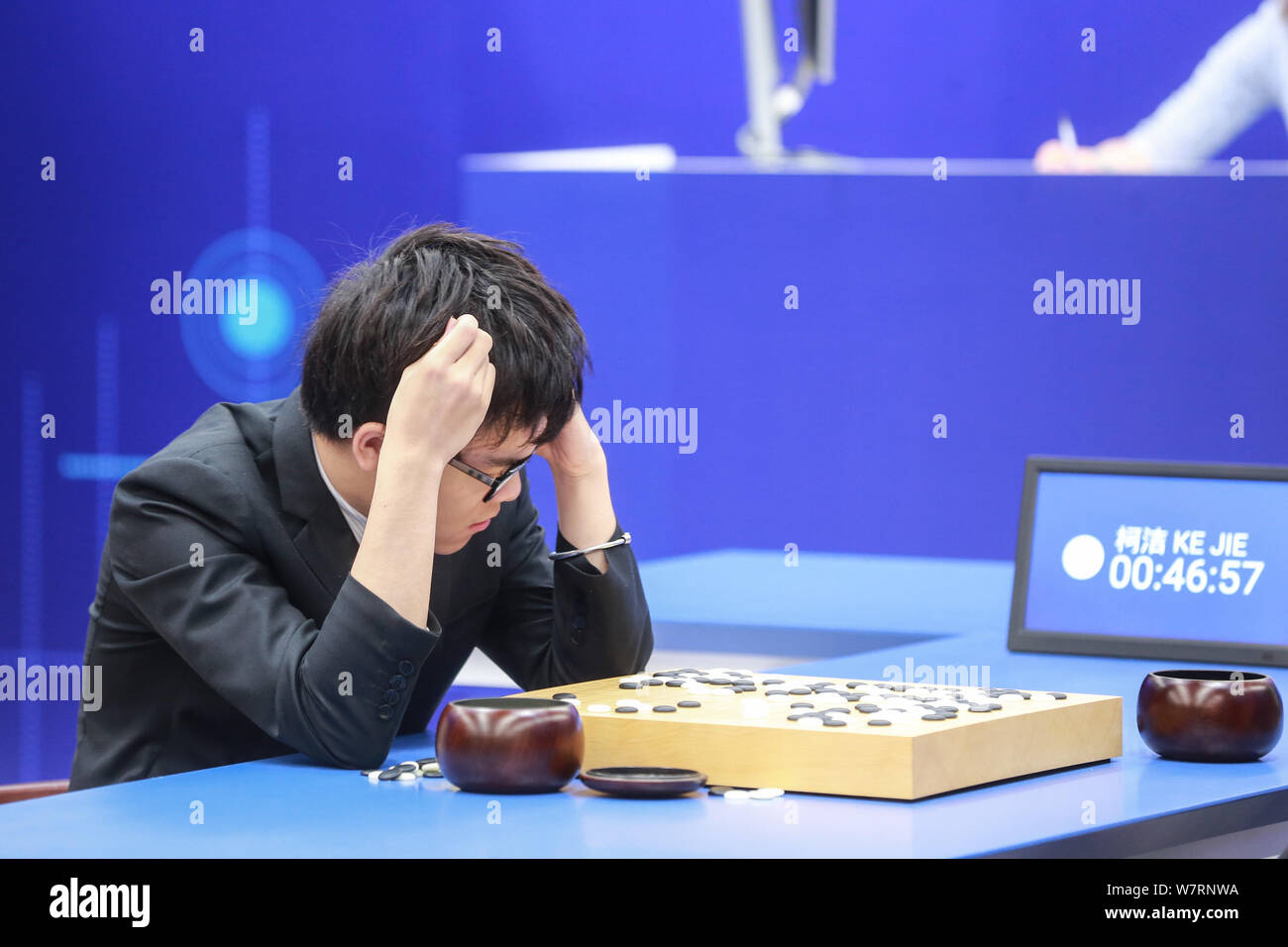 Chinese Go player Ke Jie competes against Google's artificial ...