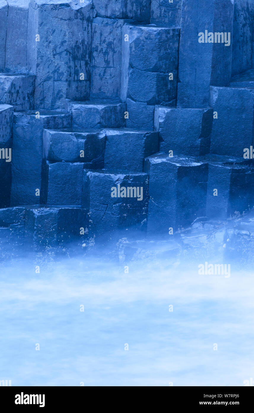 Mist around the basalt columns of Giant's Causeway, UNESCO World ...