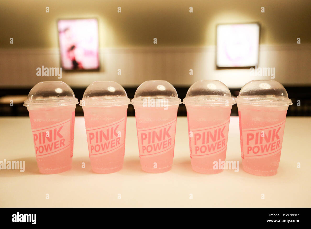 Bottles of ''Pepsi Pink Cola'' are pictured at a KFC in Hangzhou city ...