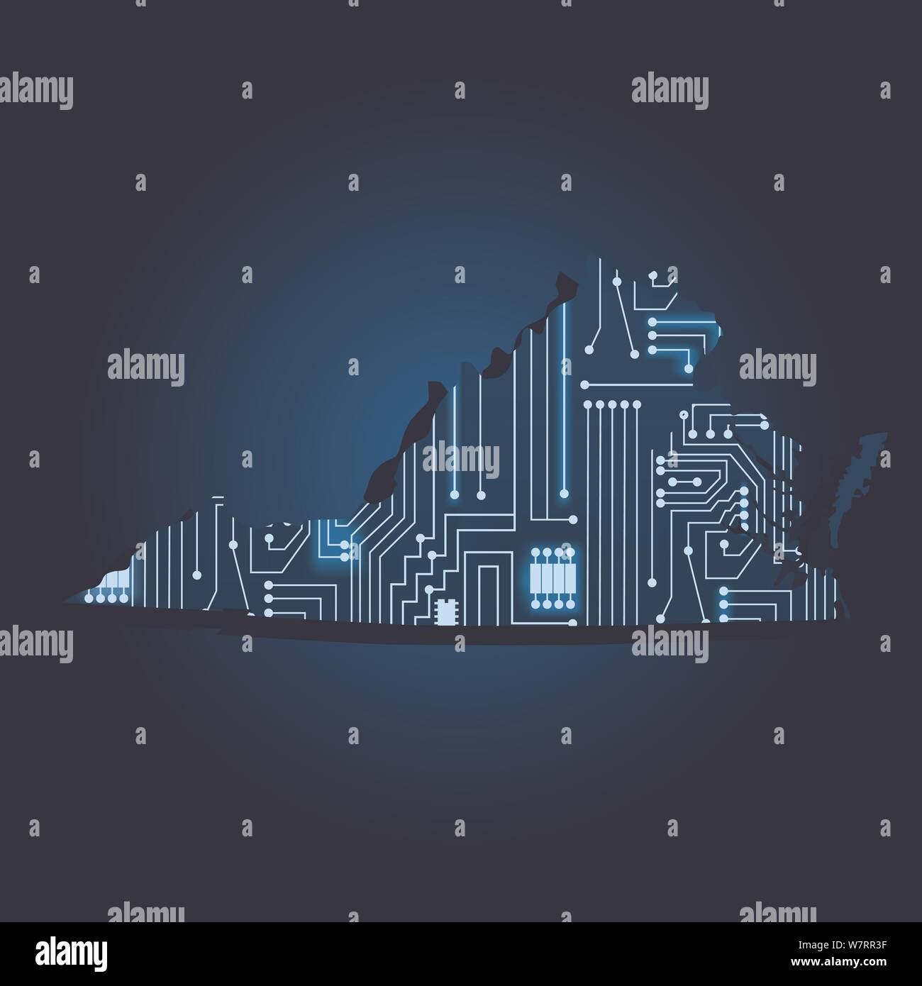 Virginia tech map Stock Vector Images - Alamy