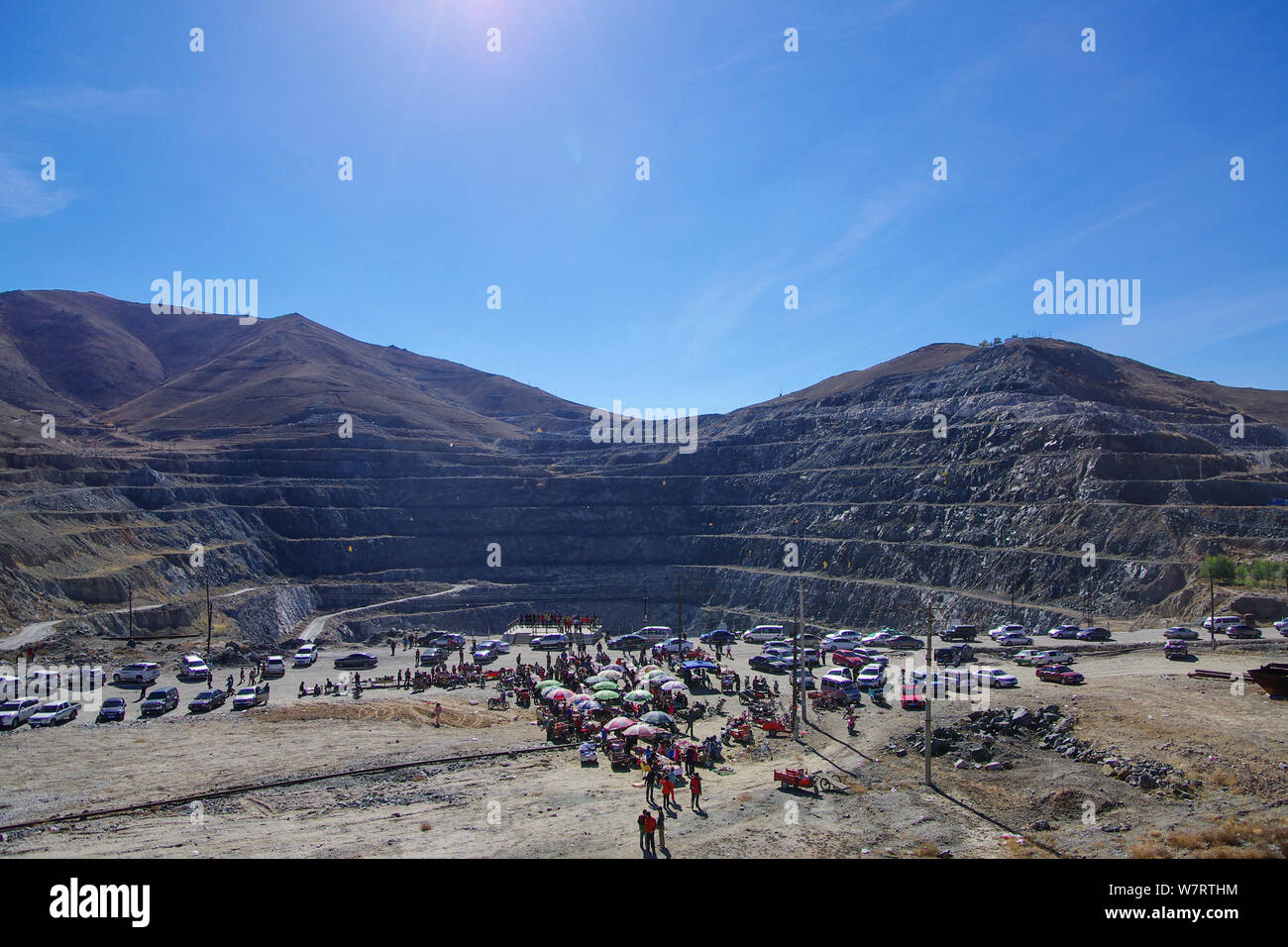 Landscape of the Koktokay No. 3 pegmatite (Altay No. 3 pegmatite) at ...