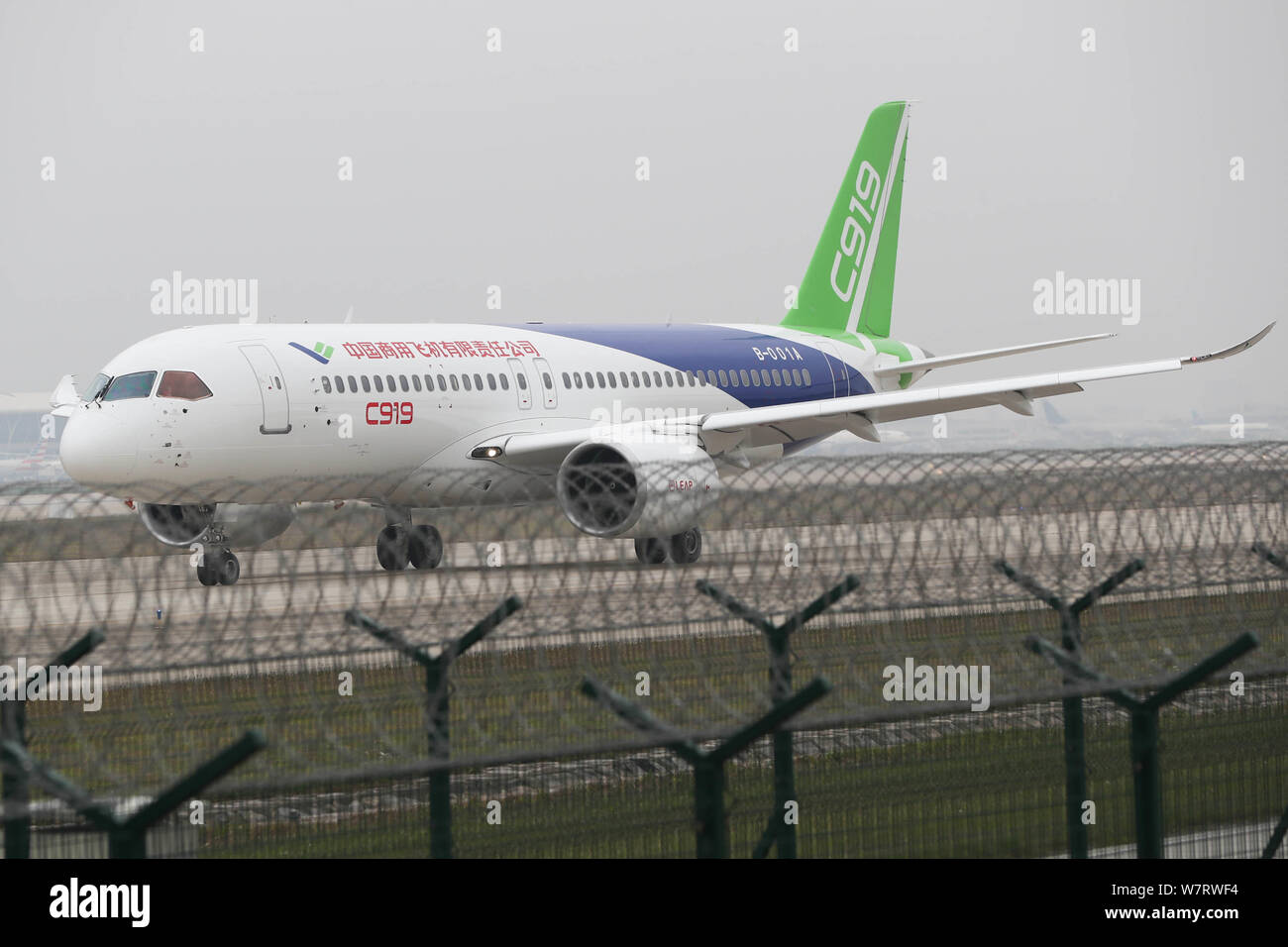 China's first domestically-developed large passenger jet C919 of COMAC ...