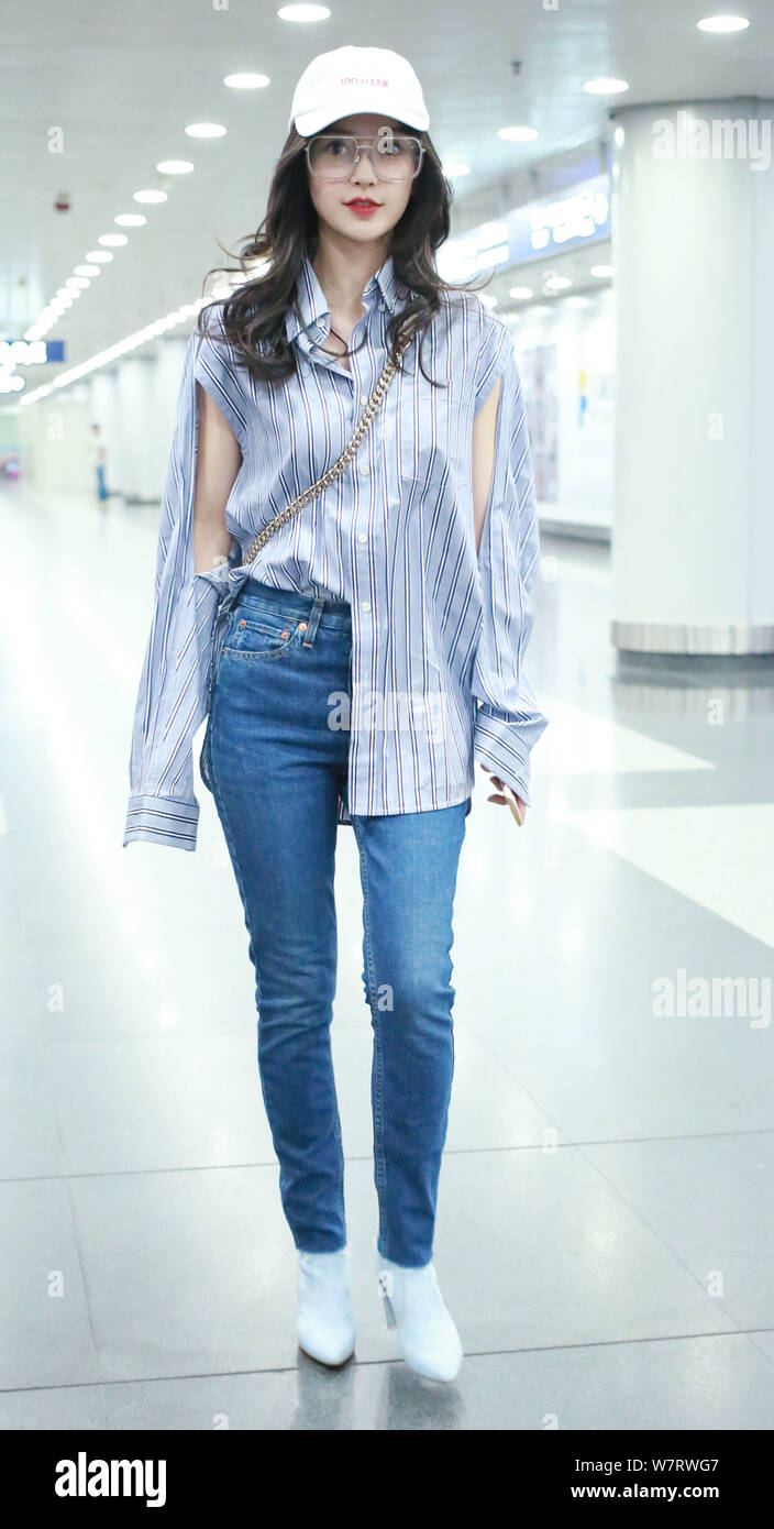 Hong Kong model and actress Angelababy is pictured at the Beijing ...