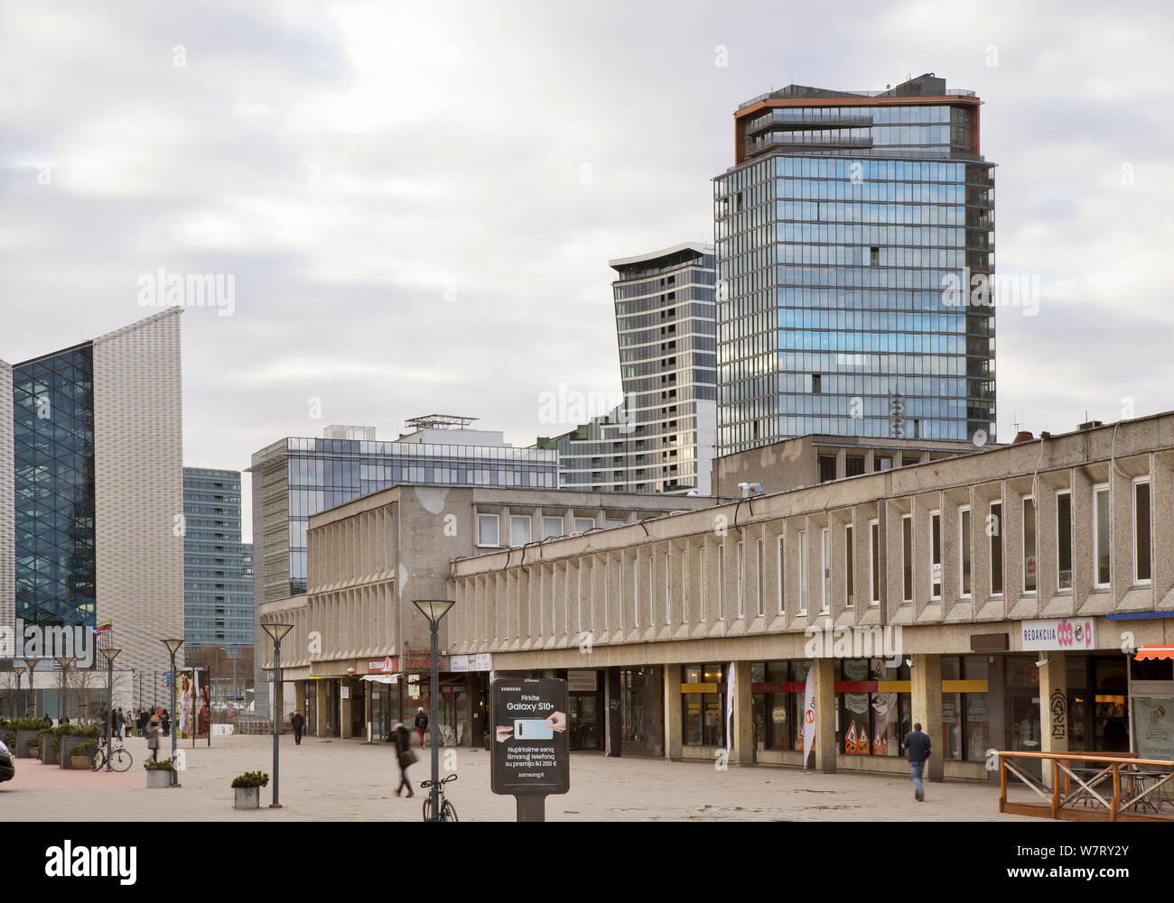 New city centre at Snipiskes district in Vilnius. Lithuania Stock Photo ...