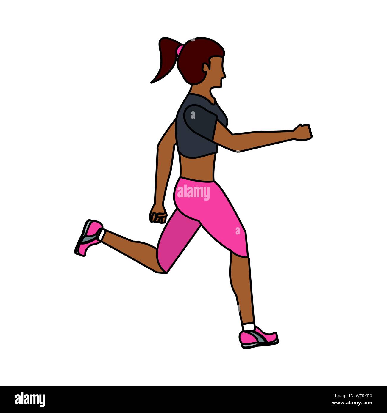 fitness sport lifestyle workout cartoon Stock Vector Image & Art - Alamy