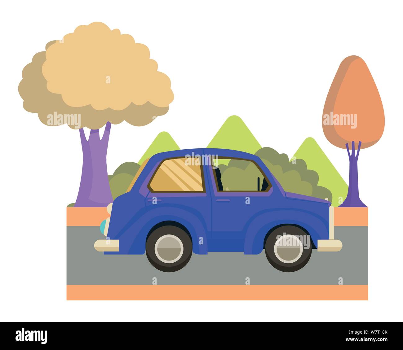 Vintage classic car sideview cartoon Stock Vector Image & Art - Alamy